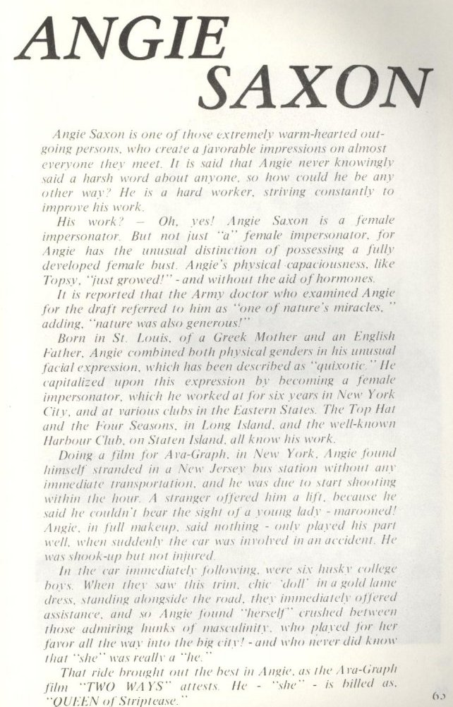 Female Impersonation by Avery Willard